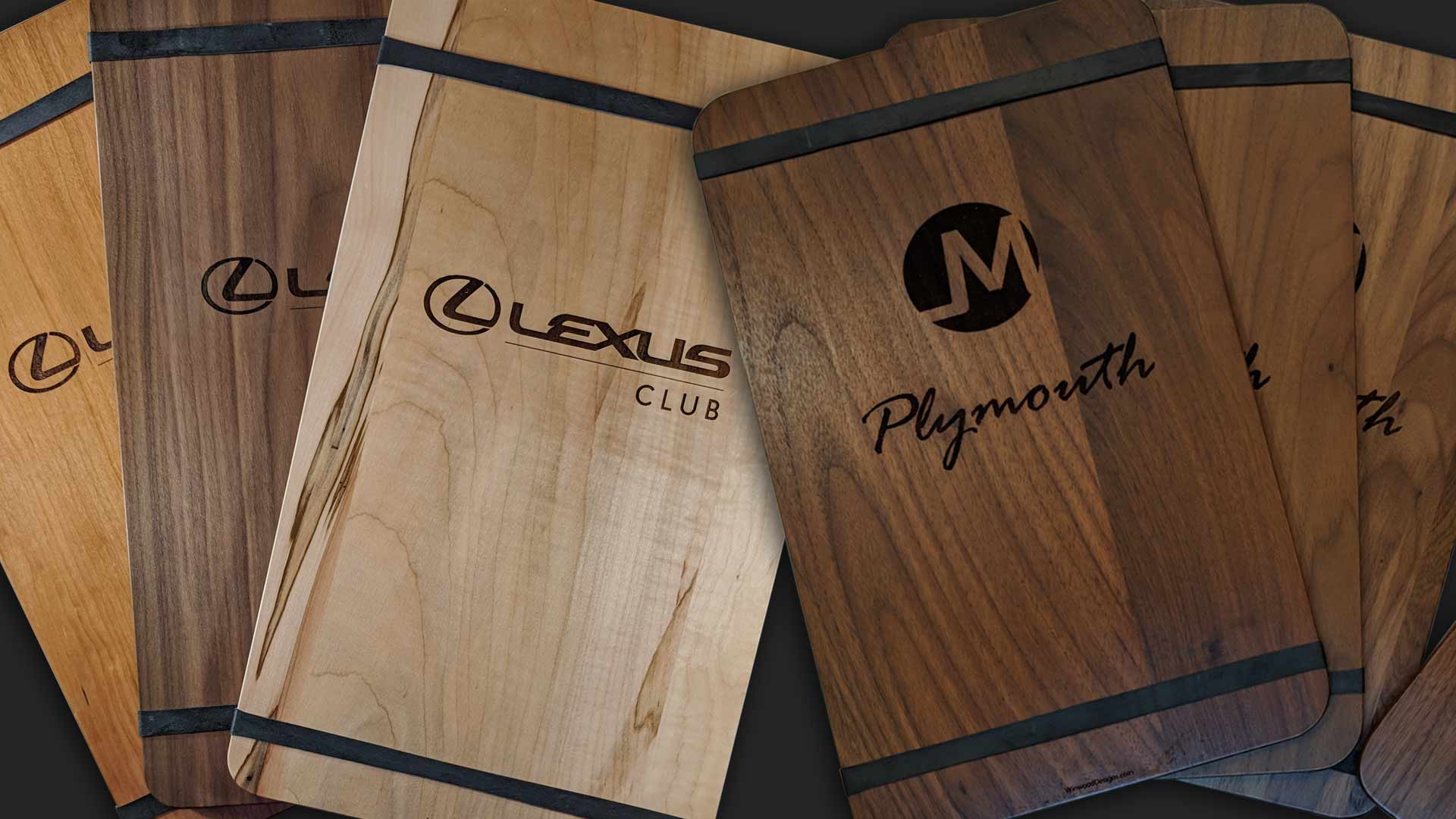 Hardwood Banded Menu Boards Made in USA | WinwoodDesigns.com